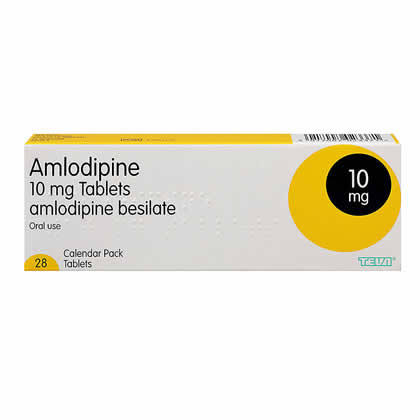 Amlodipine 10mg Teva ×28 tablet – Famedix Pharmacy