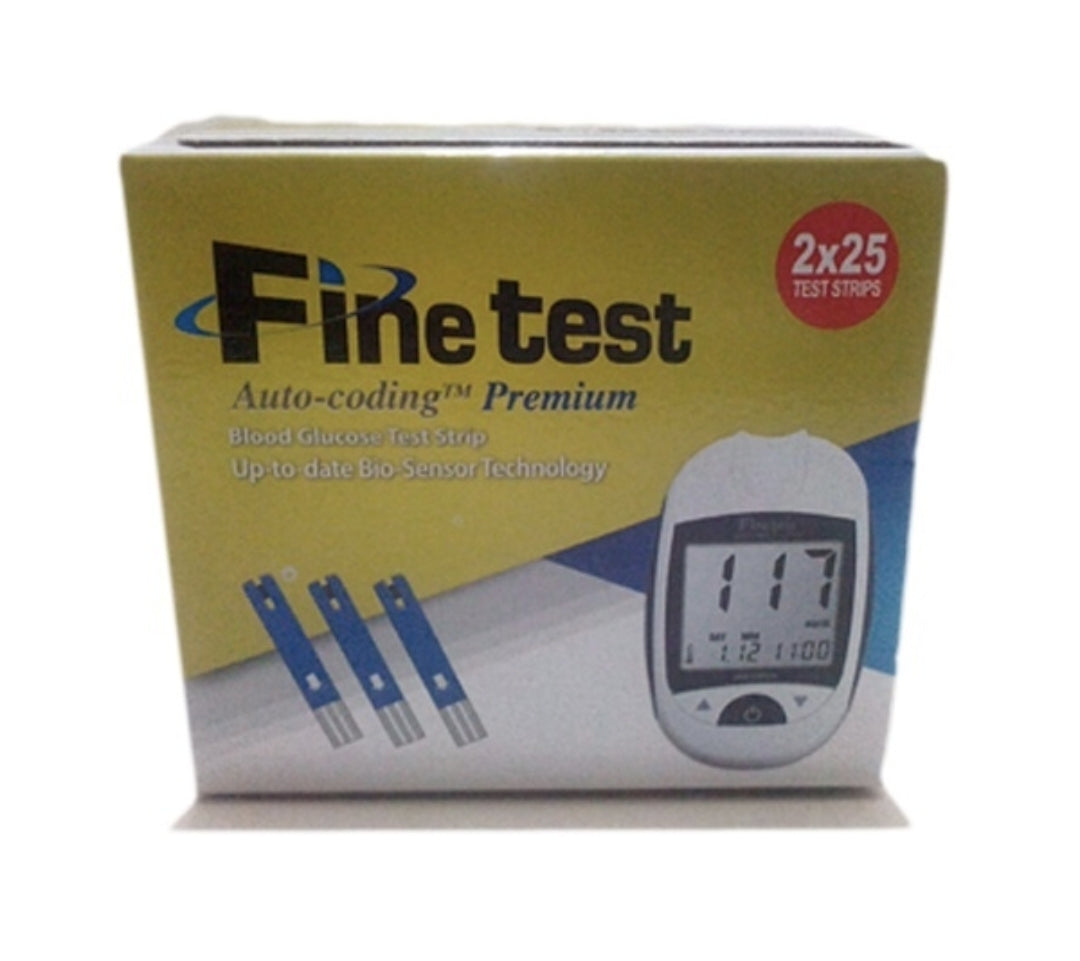Fine test Autocoding Blood Glucose Test Strip – Famedix Pharmacy